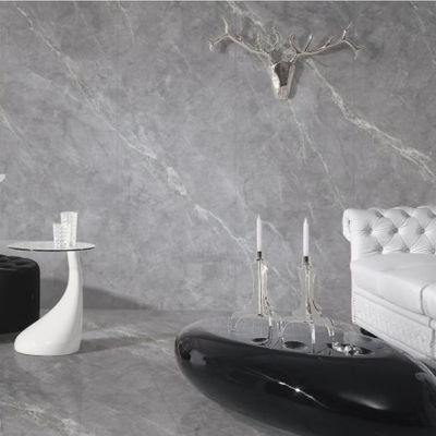 White Polished / Matt Glazed Porcelain Tile Rectified Edge