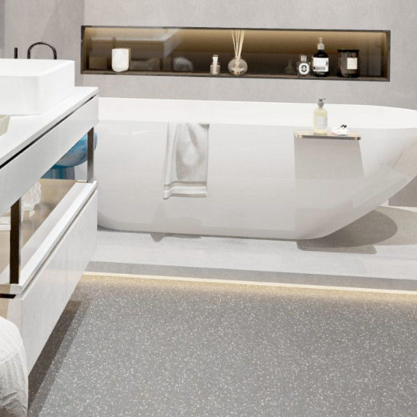 800*2600mm Pure White Sintered Stone Tile for Interior Walls 15mm thickness