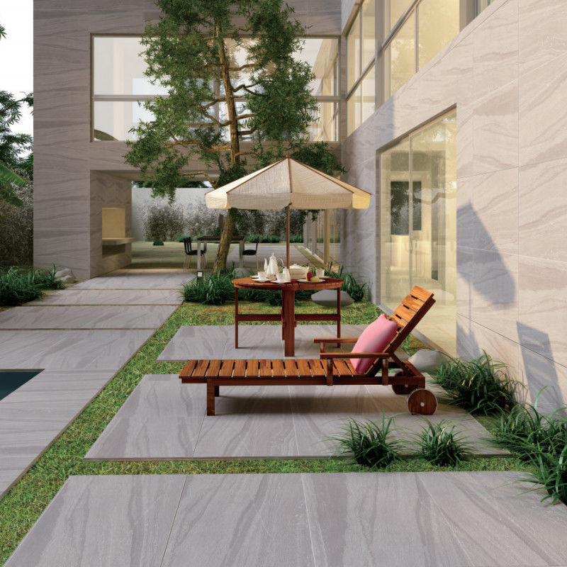 20mm Cement Look Grey Porcelain Tile With PEI Rating 4 Modern Floor ...