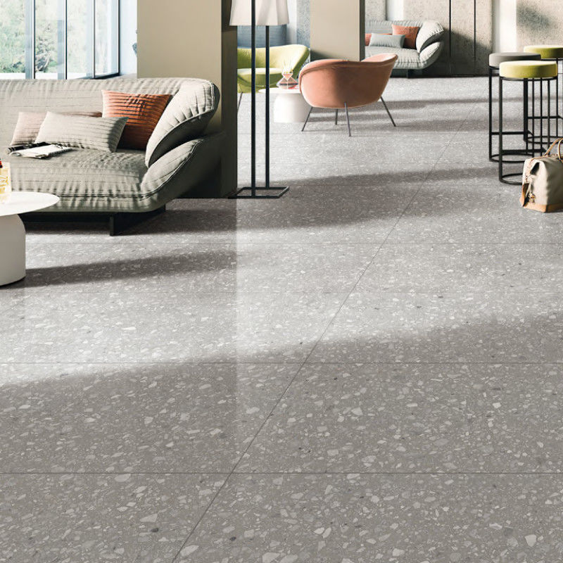 Terrazzo Matt Finish Ceramic Glazed Floor Tiles Guaranteed For 5 Years ...