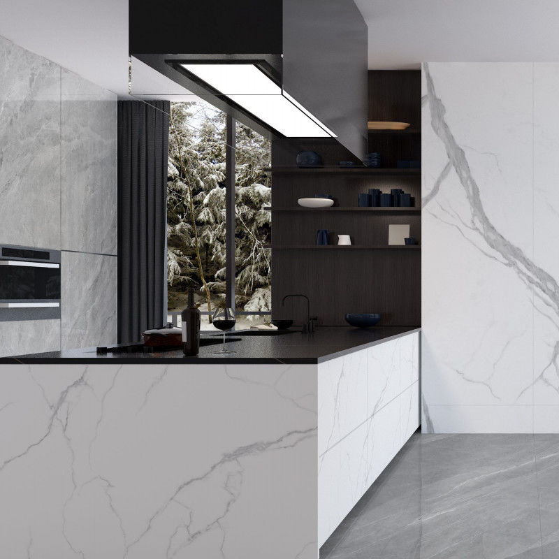 Polished / Matt Finish Frost Resistant Rectified Porcelain Tile With 0. ...
