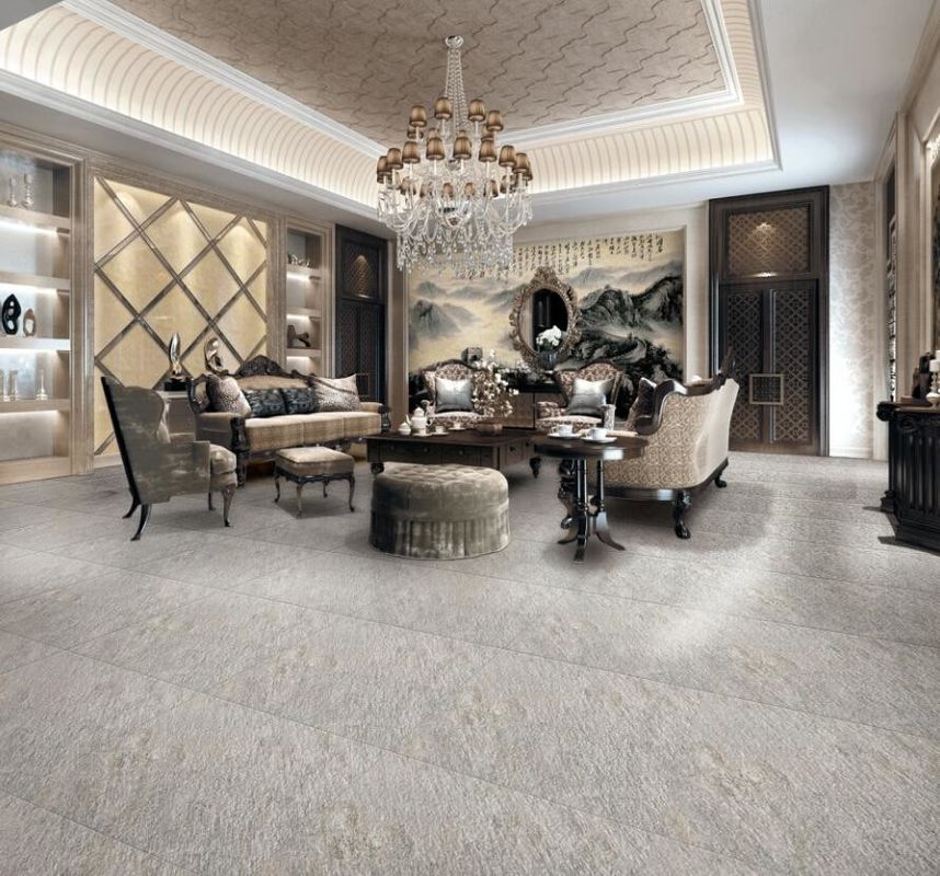 Rustic Stone Look Porcelain Tile / Stone Look Porcelain Floor Tile 600 ...