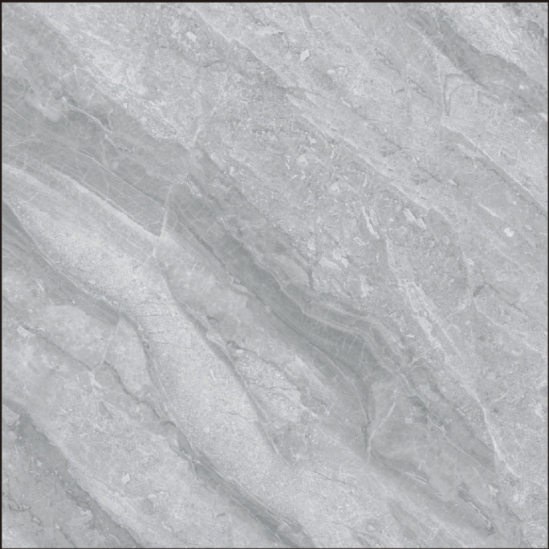 Rectified Edge Ceramic Kitchen Floor Tile Grey Colour
