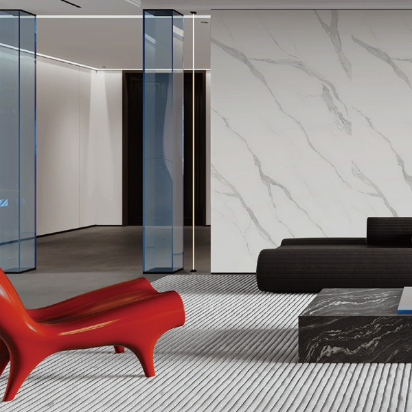 Gloss Glazed Rectified Porcelain Tile With Polished Finish Low Water ...