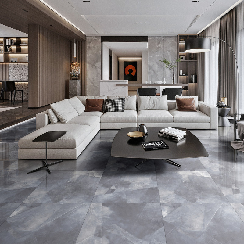 Polished Full Body Porcelain Tile with Glazed Finish Long-Lasting ...